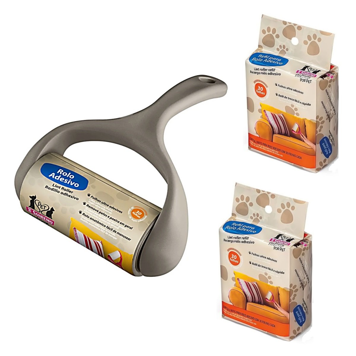 Rollo Para Quitar Pelos + 4 Repuestos. Roller Saca Pelusas Sanremo ...